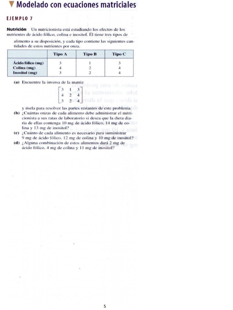 Ejemplo 7 de Matrices | PDF