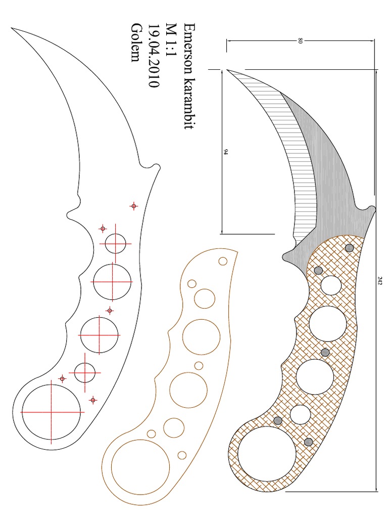 E - Merson - Karambit Model PDF | PDF
