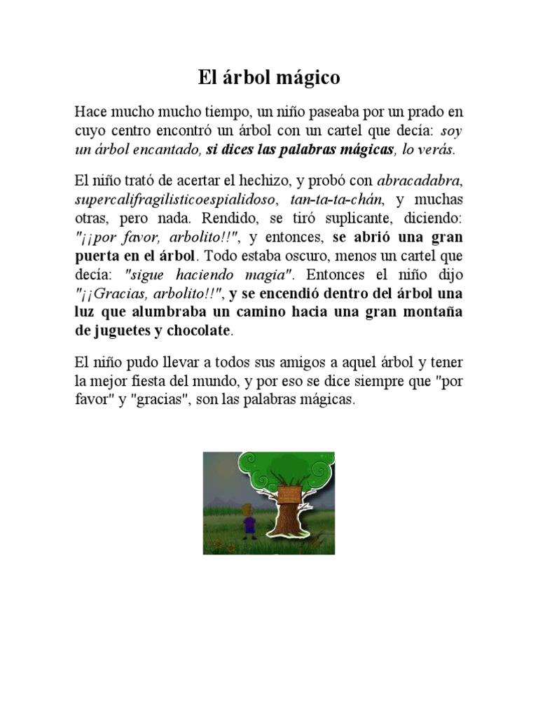 Cuentos El Árbol Mágico | PDF