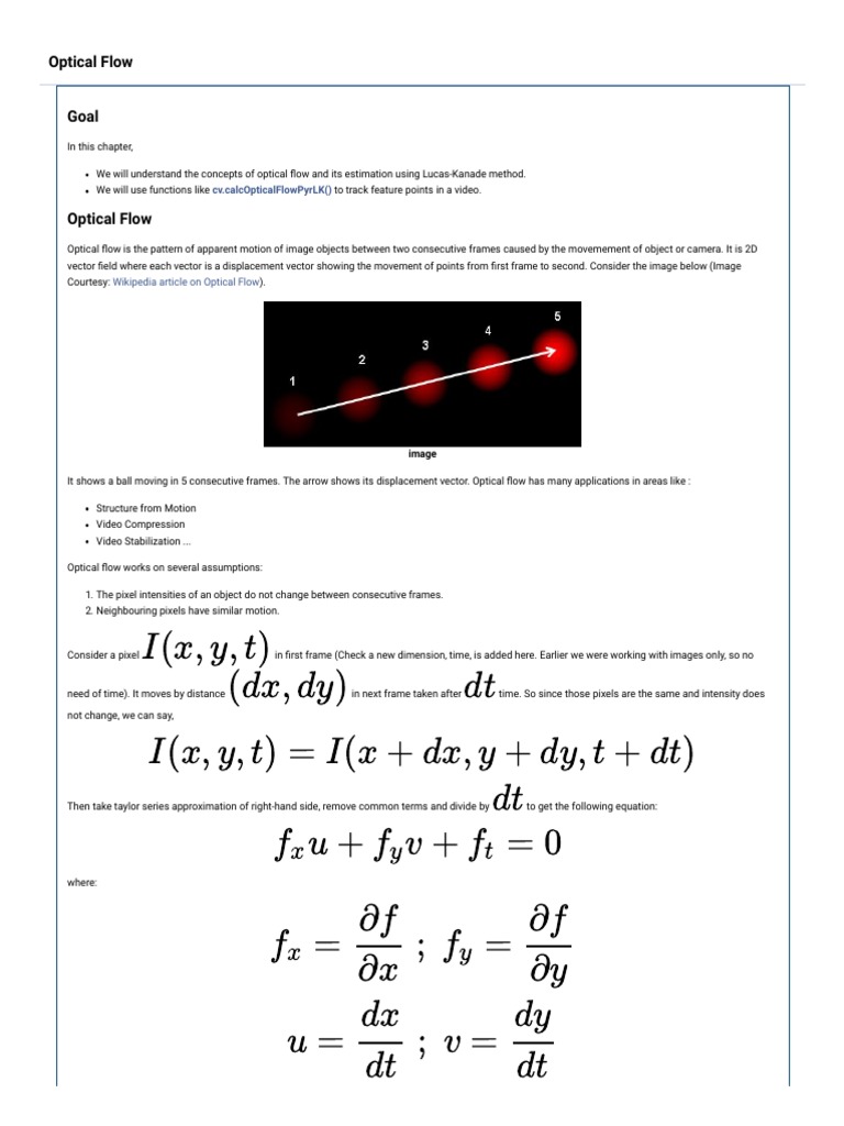 OpenCV - Optical Flow PDF | Download Free PDF | Digital Signal ... OpenCV - Optical Flow PDF | Download Free PDF | Digital Signal ...