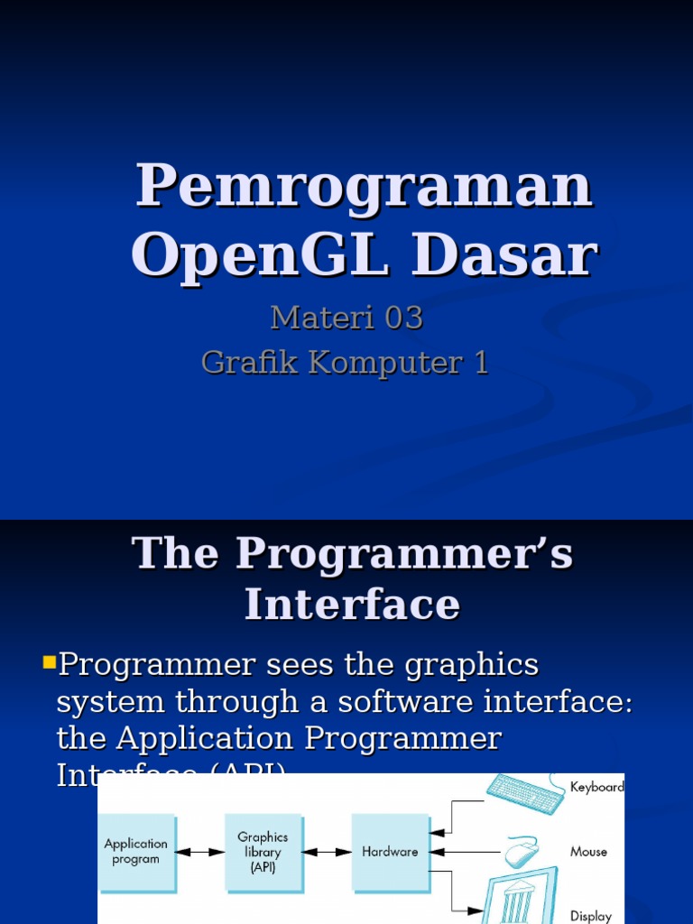 Grafik Komputer | PDF | Parameter (Computer Programming) | Application Programming Interface