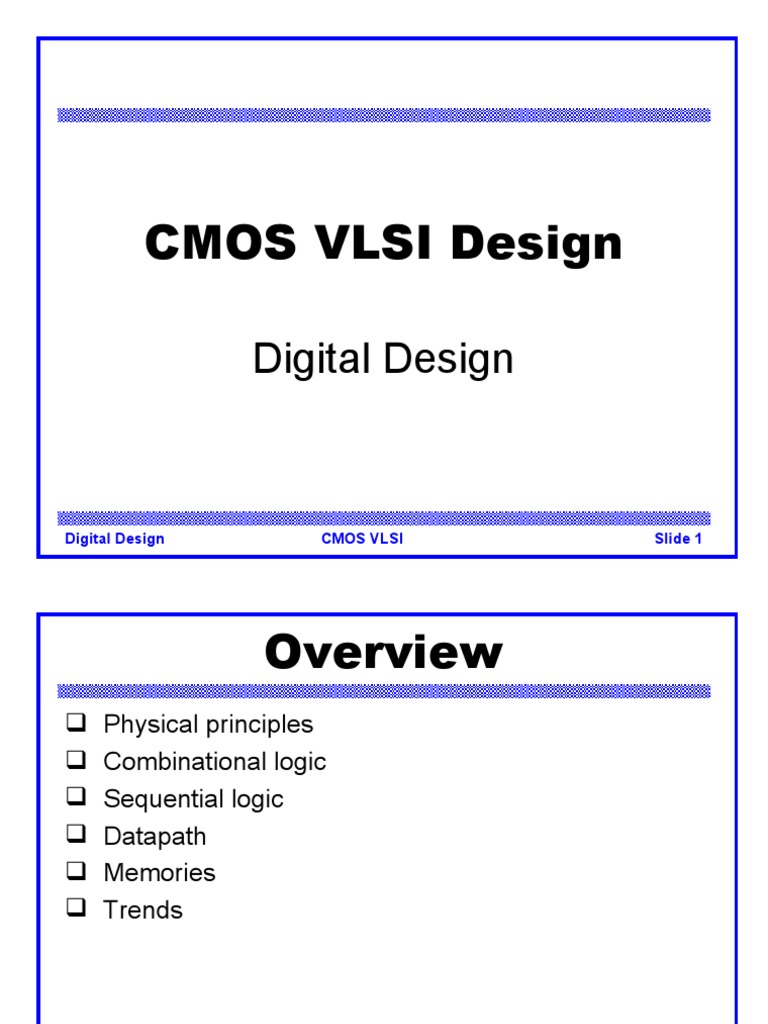Cmos Vlsi Design | PDF | Cmos | Mosfet