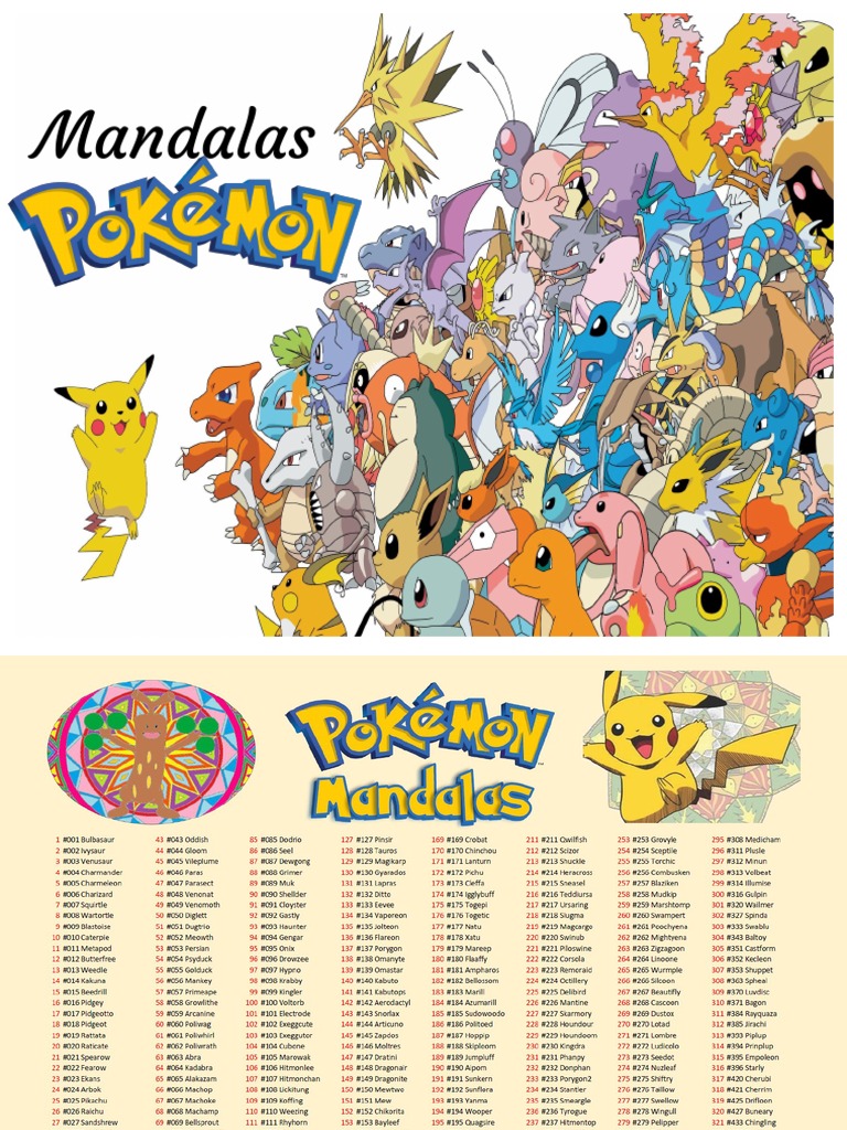 Mandalas POKEMON | PDF