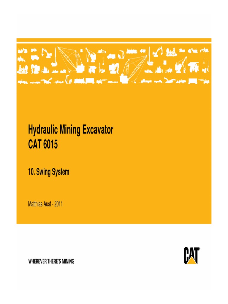 010 - CAT-6015 - RH40E - Swing System | PDF | Valve | Brake