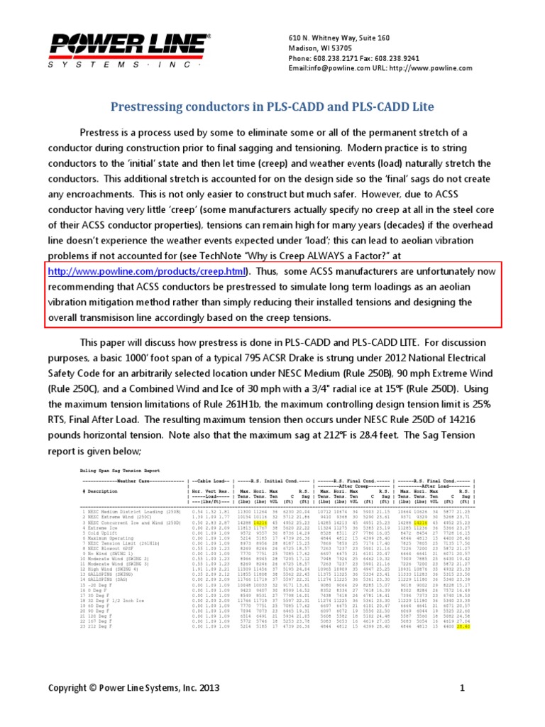 PLS CADD Pretensado | PDF | Nature