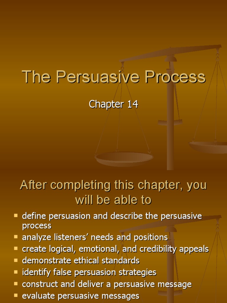 The Persuasive Process | PDF | Persuasion | Reason