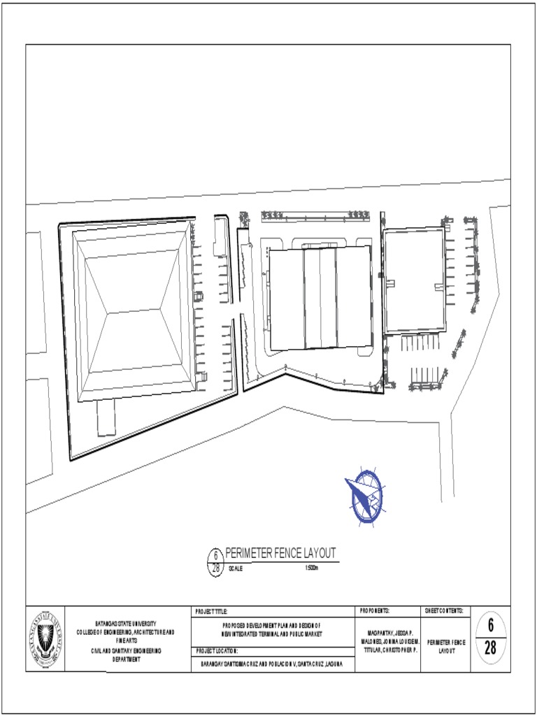 Perimeter Fence Layout PDF | PDF