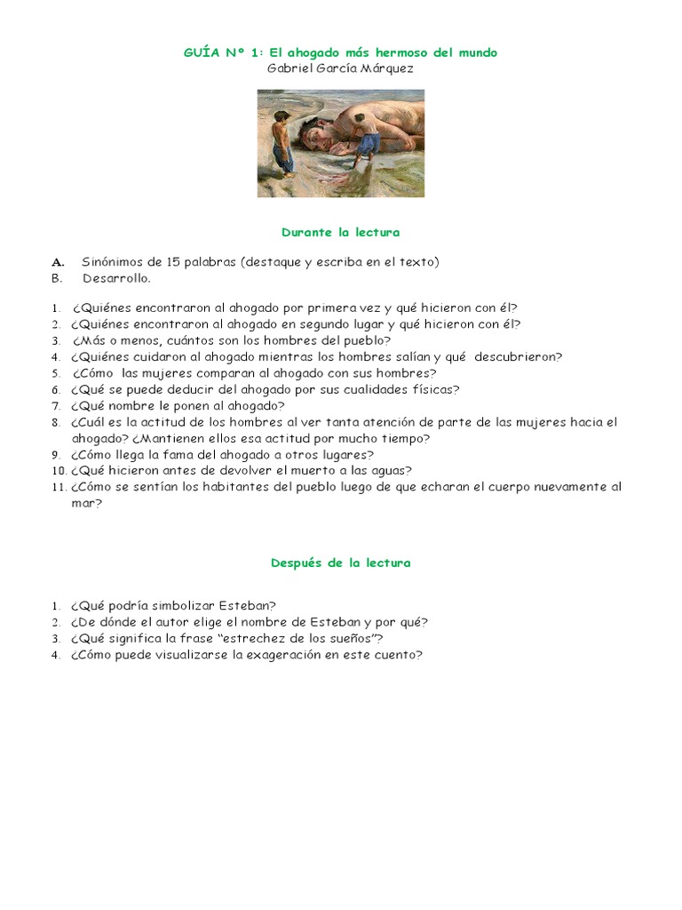 El Ahogado Más Hermoso Del Mundo | Cuentos | Narración