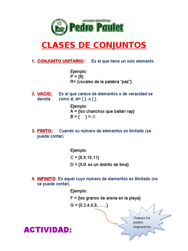 Clases de Conjunto | PDF