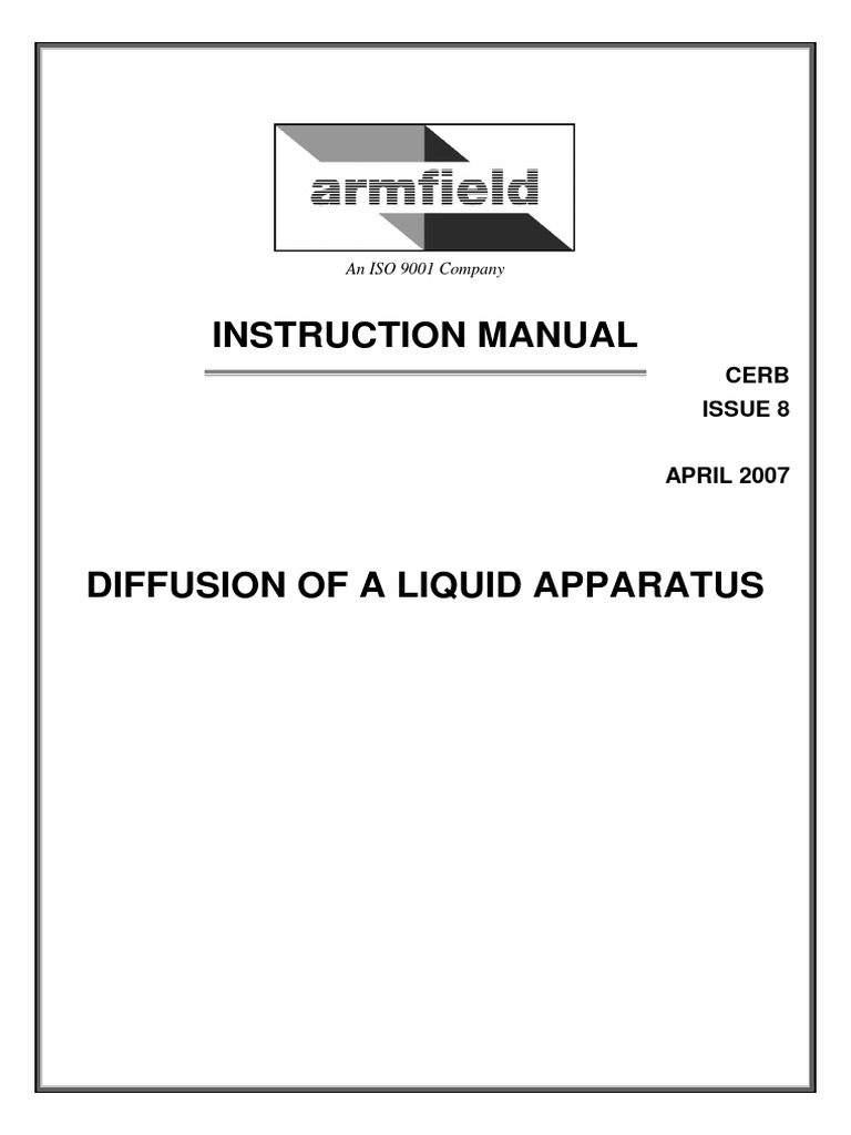 Liquid Diffusion | PDF | Electrical Connector | Molar Concentration