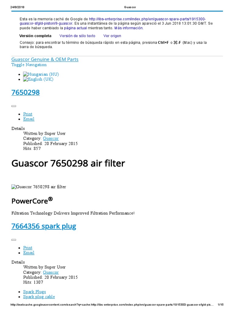Guascor Valves | PDF | Cylinder (Engine) | Valve