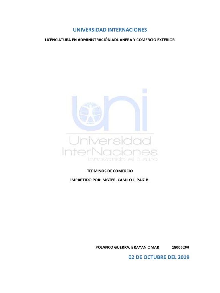 Los términos de comercio internacional como herramienta de defensa: el caso de la crisis del ...