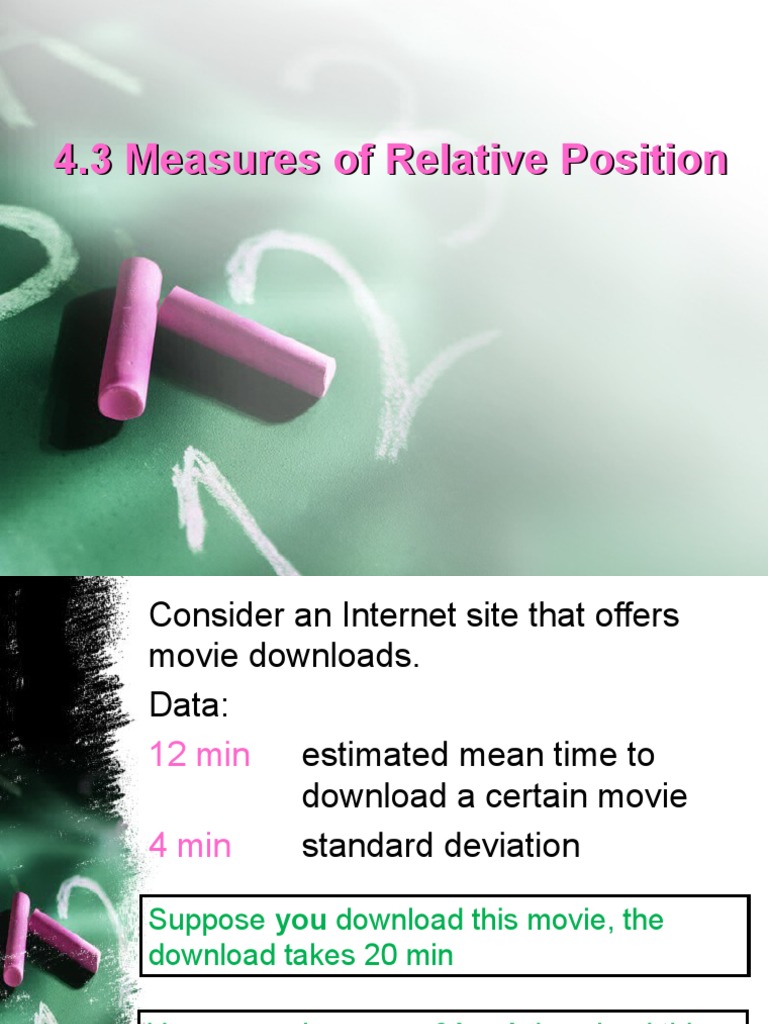 Measures of Relative Position and Standard Scores | PDF | Standard ...