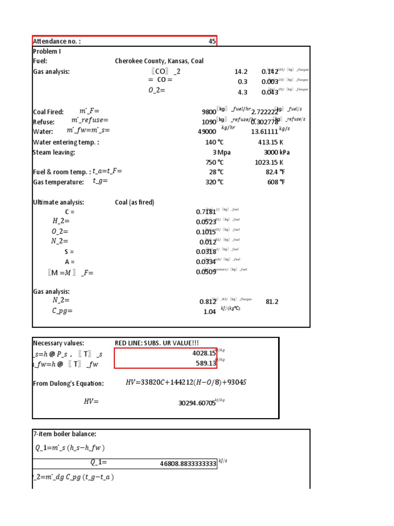 Boiler Calculations | PDF | Boiler | Energy Conversion
