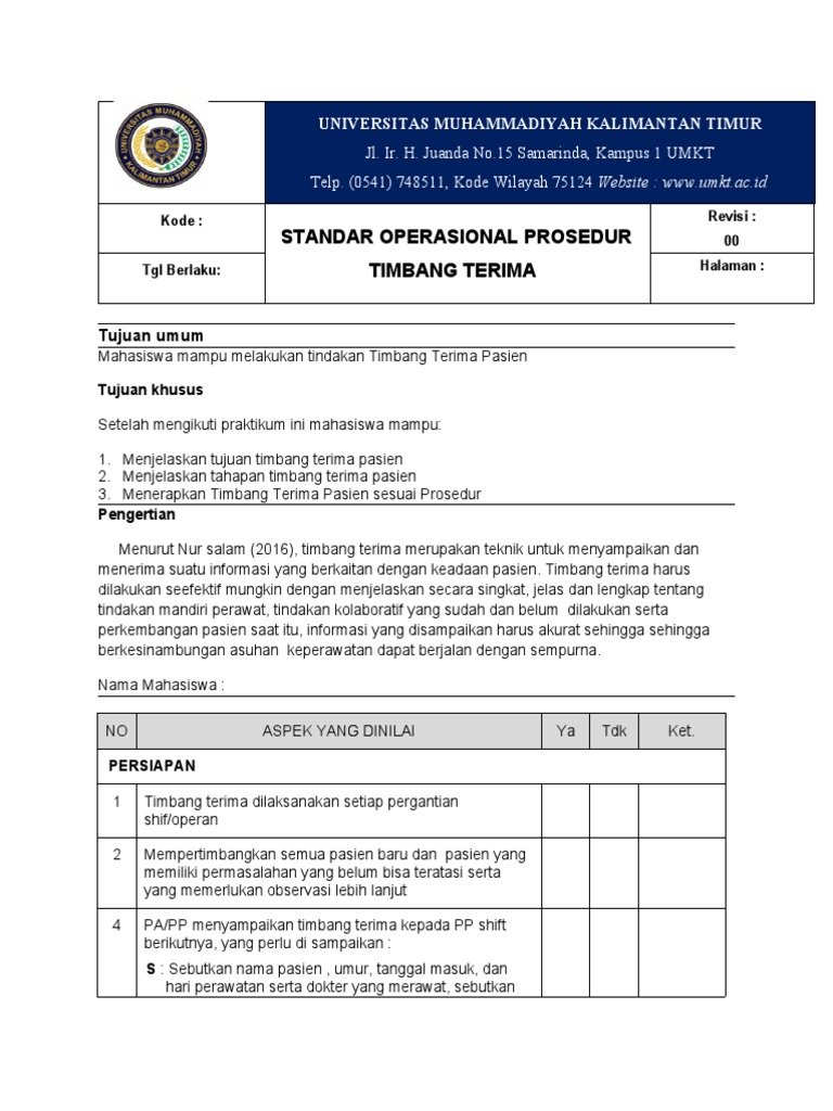 Sop Timbang Terima 2 | PDF