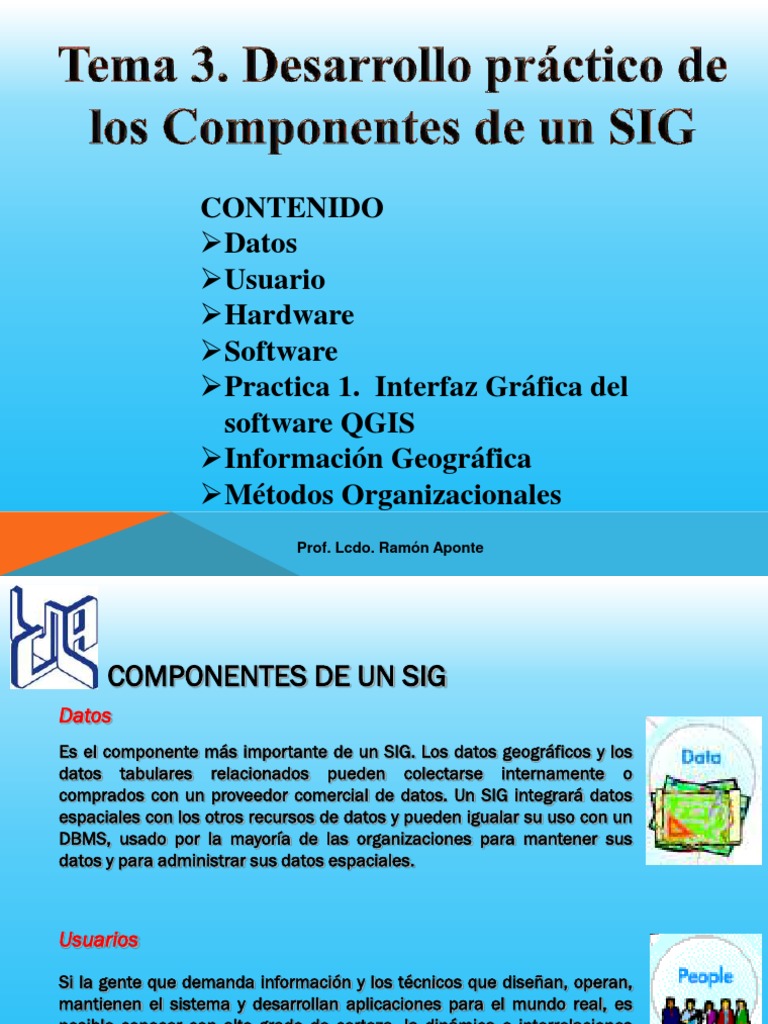 Tema I - Componentes de Un Sig | PDF | Sistema de información ...