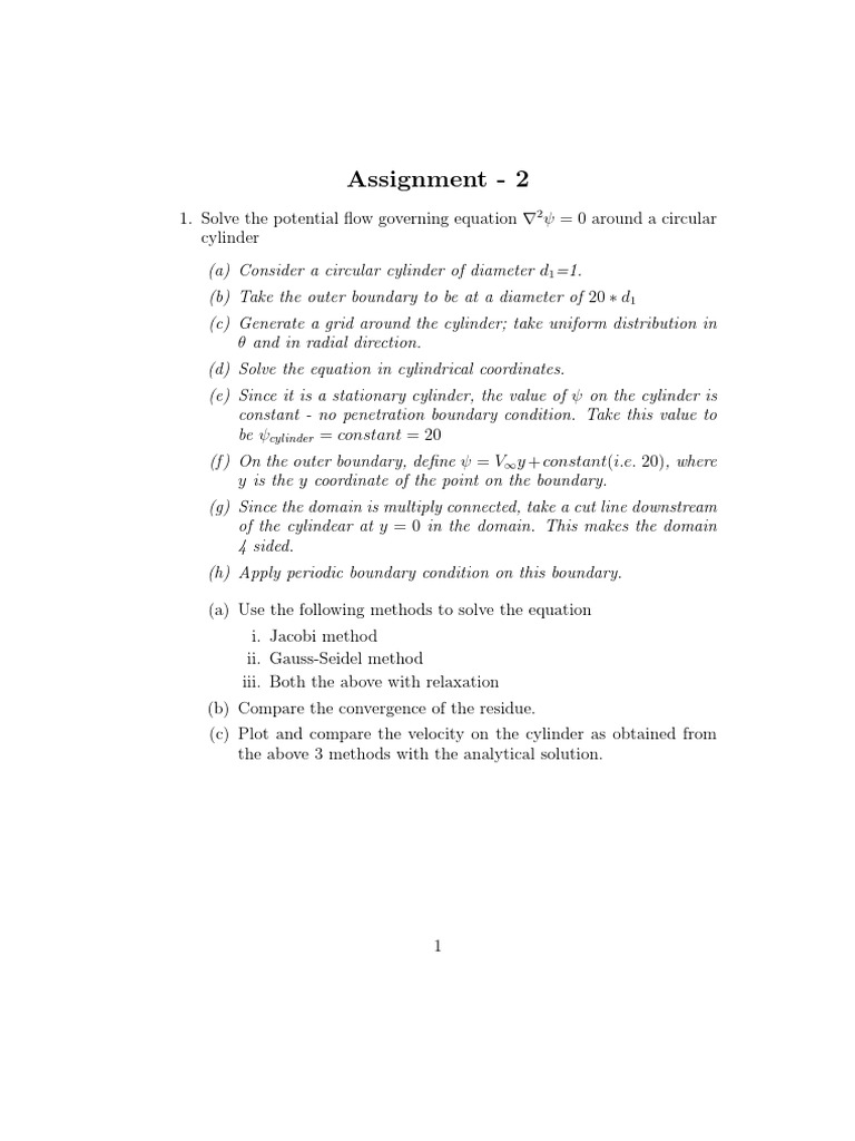 MATLAB Code For Potential Flow Around A PDF | PDF | Fluid Dynamics ...
