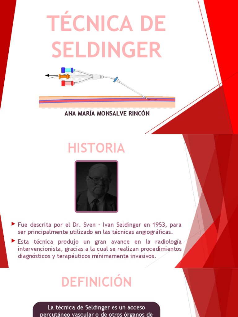 Técnica de Seldinger en Radiología | PDF | Especialidades Medicas ...