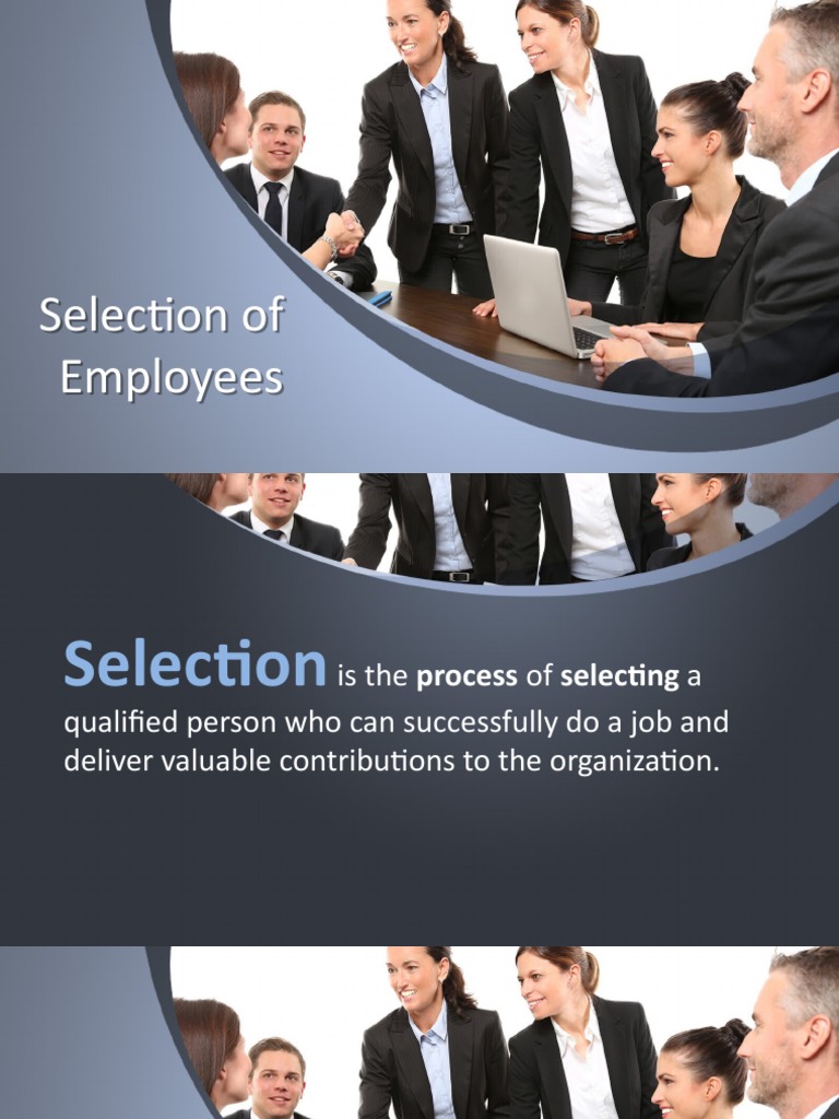 Employee Selection Process Overview | PDF | Background Check | Employment