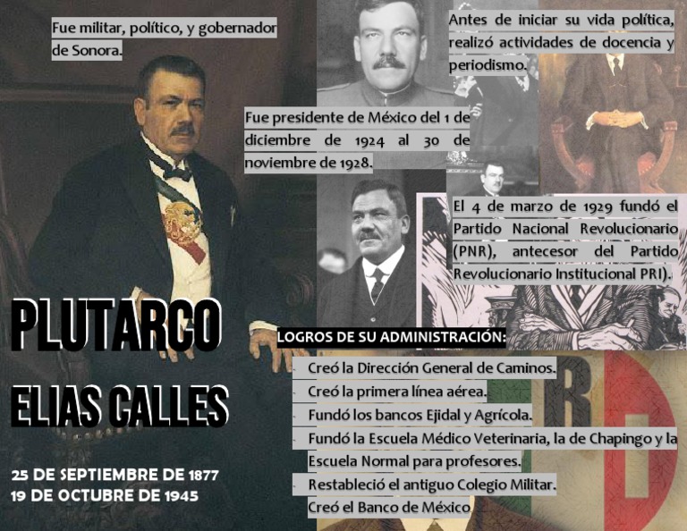 Infografia de Plutarco Elias Calles PDF | PDF