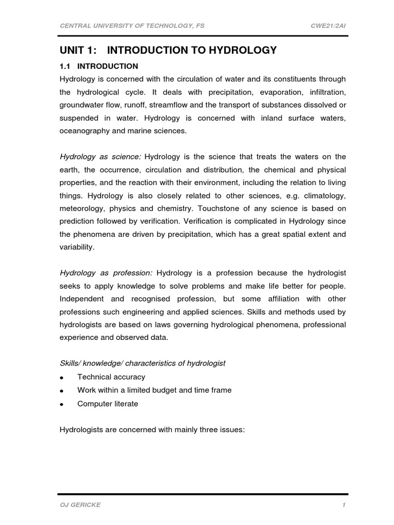 Water Engineering Ii | PDF | Hydrology | Precipitation