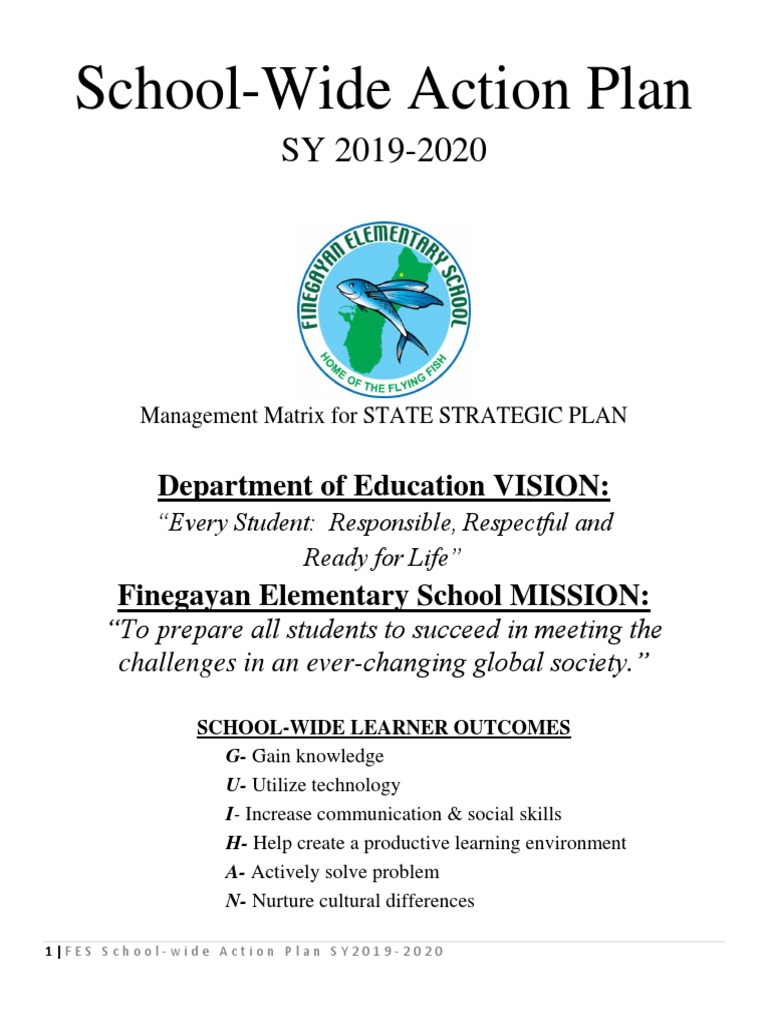 Fes-School Action Plan Sy2019-2020 Updated01 | PDF | Educational ...