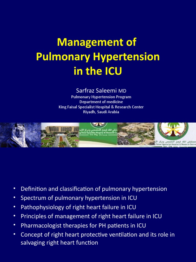 Pulmonary Hypertension in Intensive Care Unit | PDF | Heart Failure | Heart