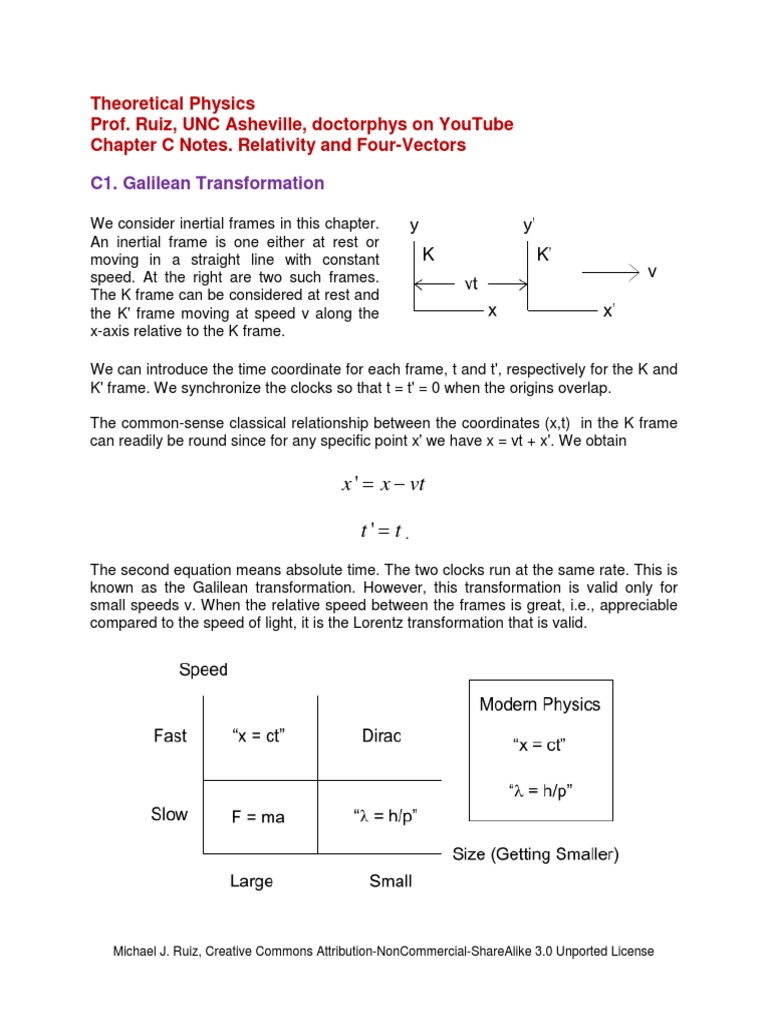C2 Notes | Download Free PDF | Special Relativity | Force