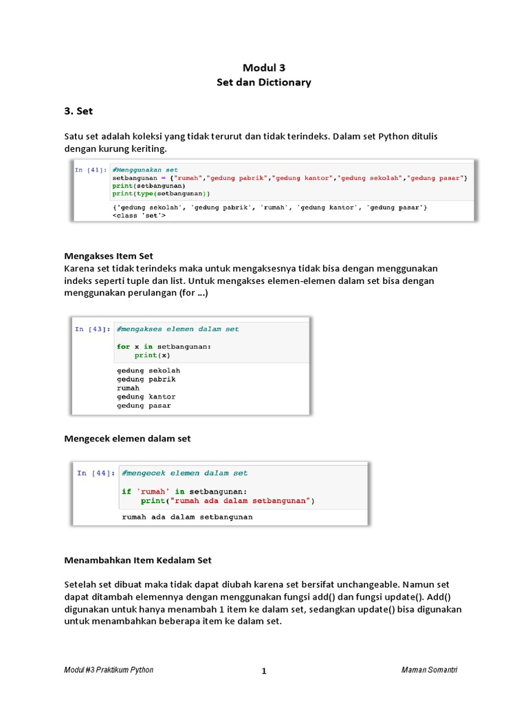 Modul 3 Praktikum Python | PDF