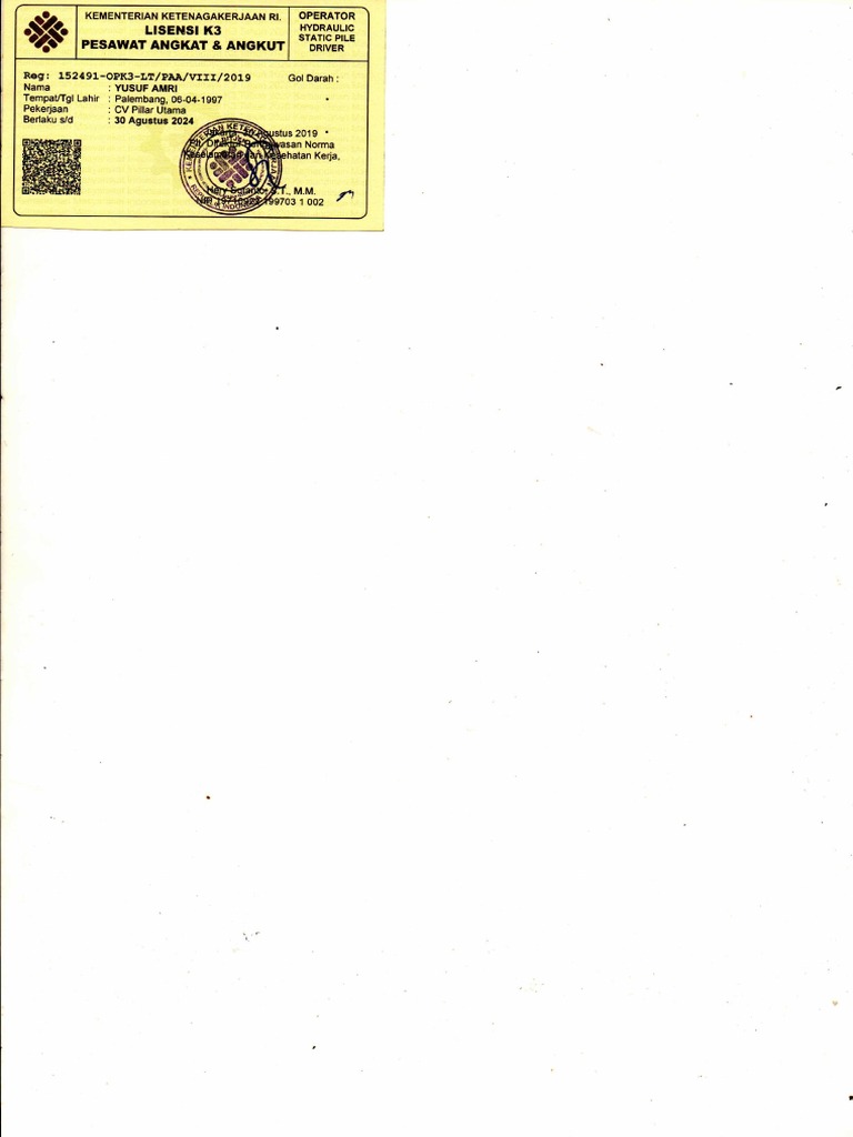 Contoh SIO Alat Berat | PDF | Business