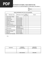 CNC Daily Maintenance Checklist | PDF