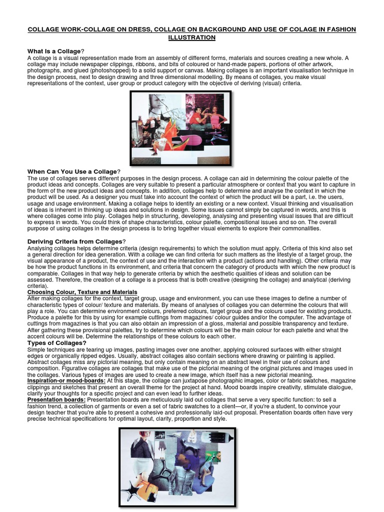 Unit 2-COLLAGE WORK | PDF | Collage | Target Audience