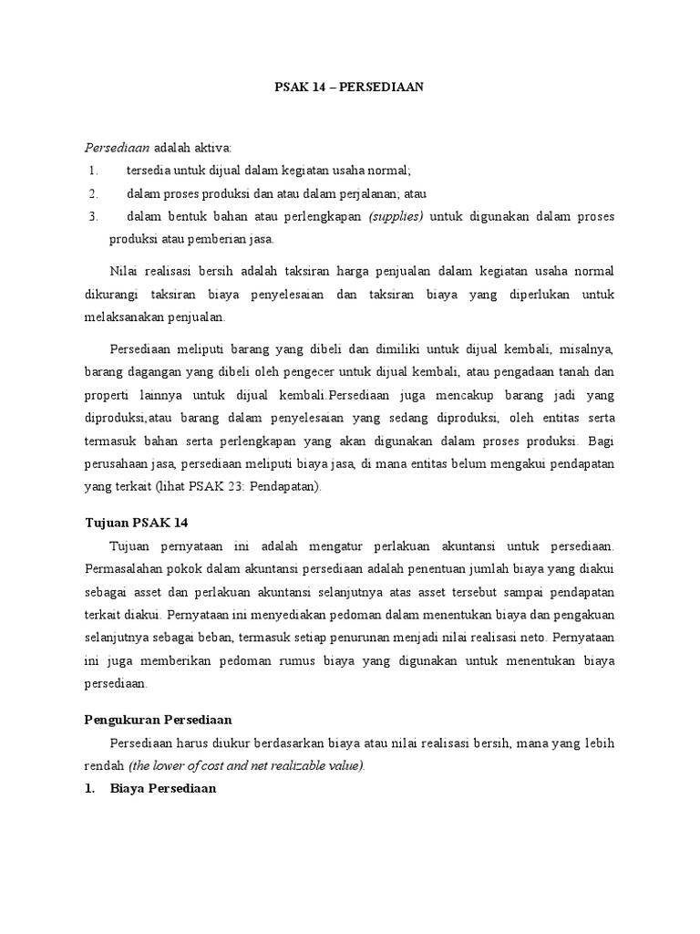 Psak 14 | PDF