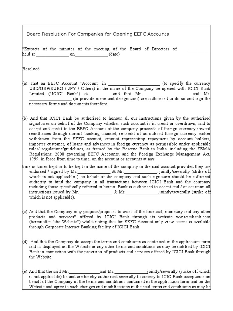 Eefc New Board | PDF | Banks | Financial Services