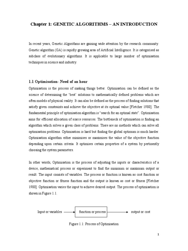 11 - Chapter 1 PDF | Download Free PDF | Genetic Algorithm | Gene
