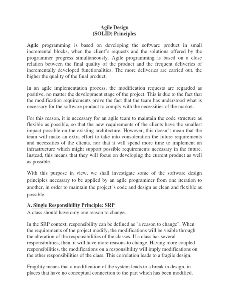 SOLID Principle | Download Free PDF | Class (Computer Programming) | Inheritance (Object ...