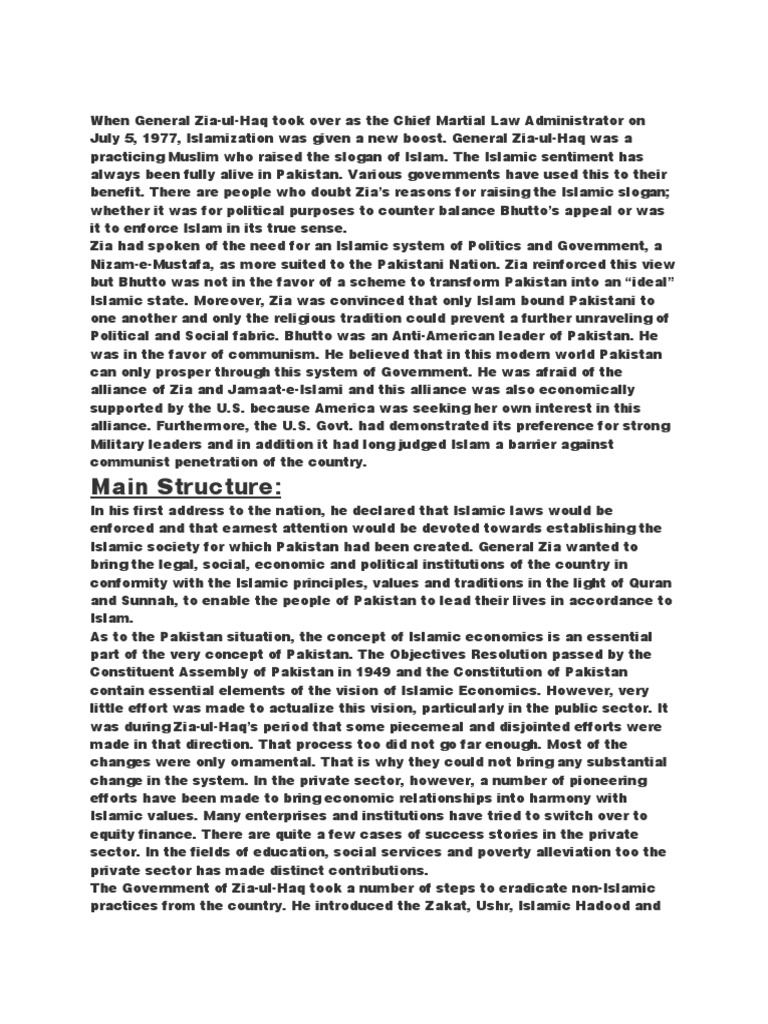 General Zia | PDF | Muhammad Zia Ul Haq | Pakistan