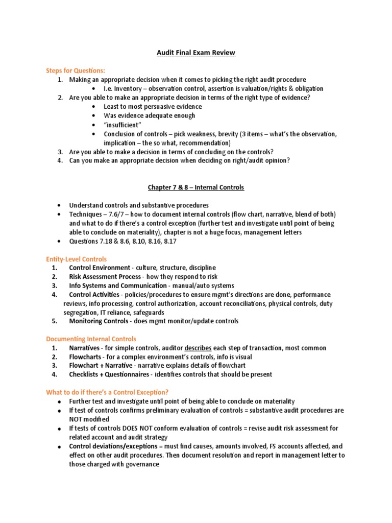 Audit Review | PDF | Auditor's Report | Going Concern