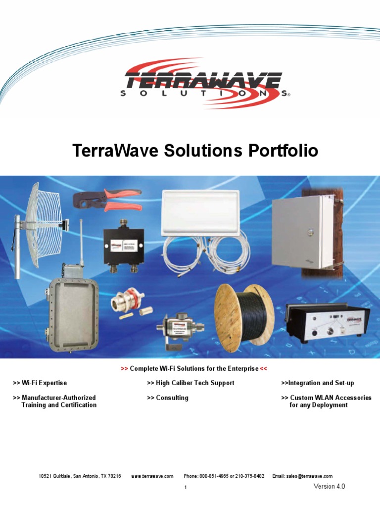 Affordable RF Solutions by Terrawave | PDF | Antenna (Radio) | Ieee 802.11