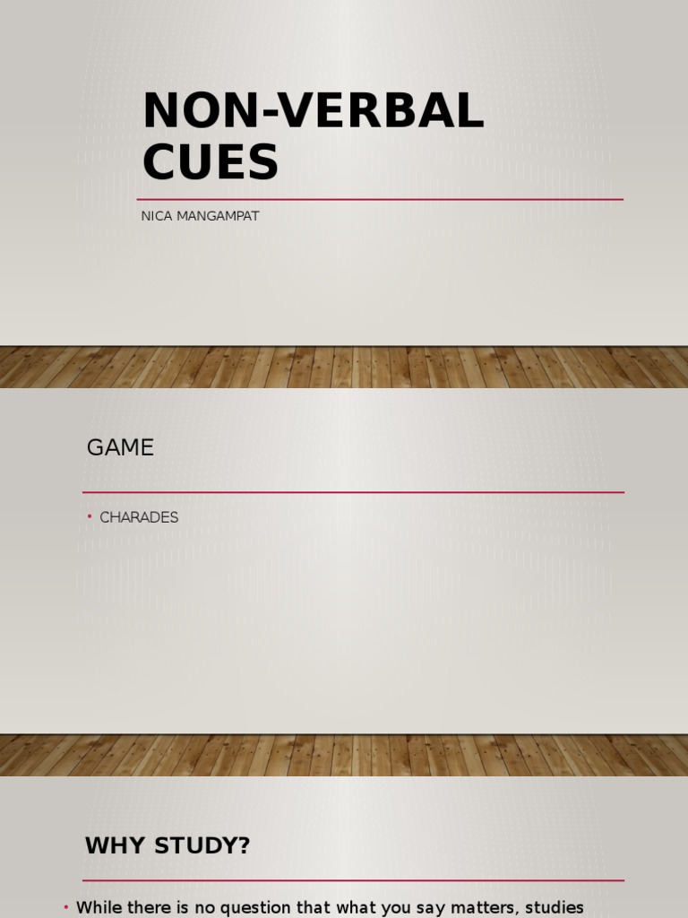 Non-Verbal Cues | PDF | Nonverbal Communication | Communication