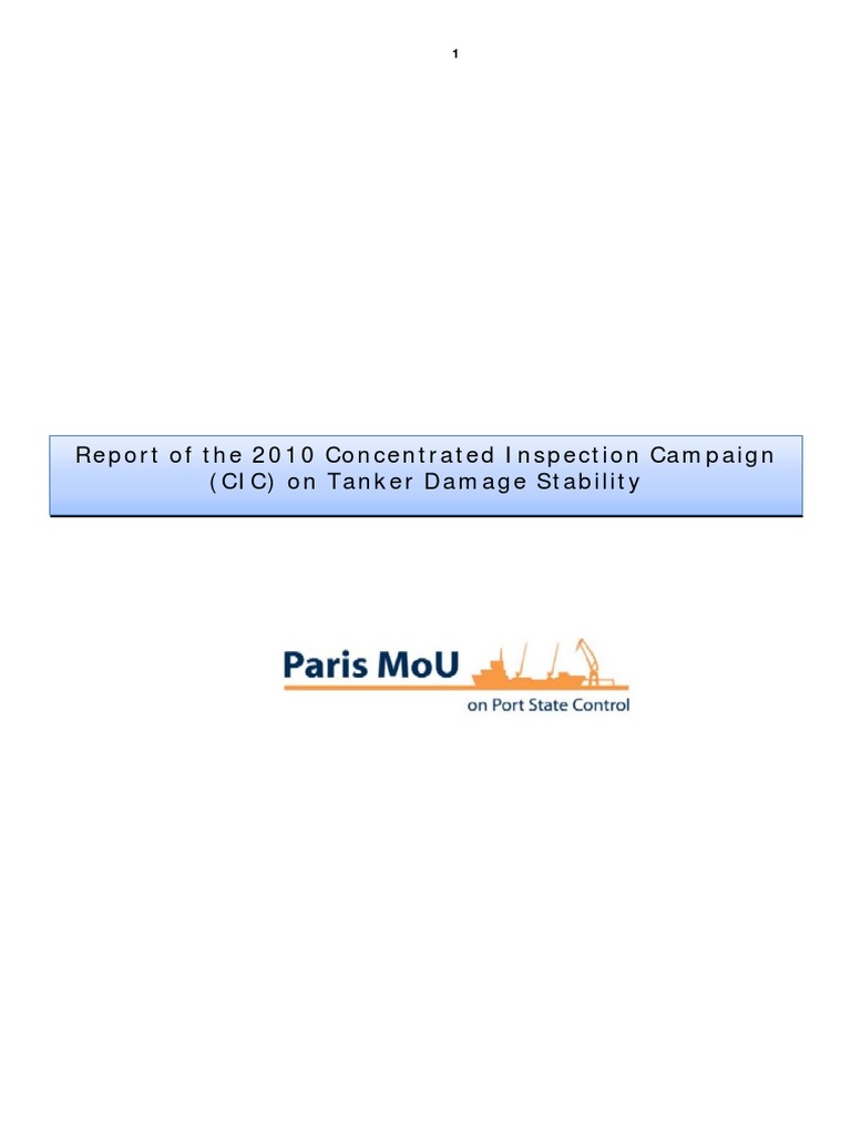 Damage Stability - Paris MOU Result | PDF | Oil Tanker | Tonnage