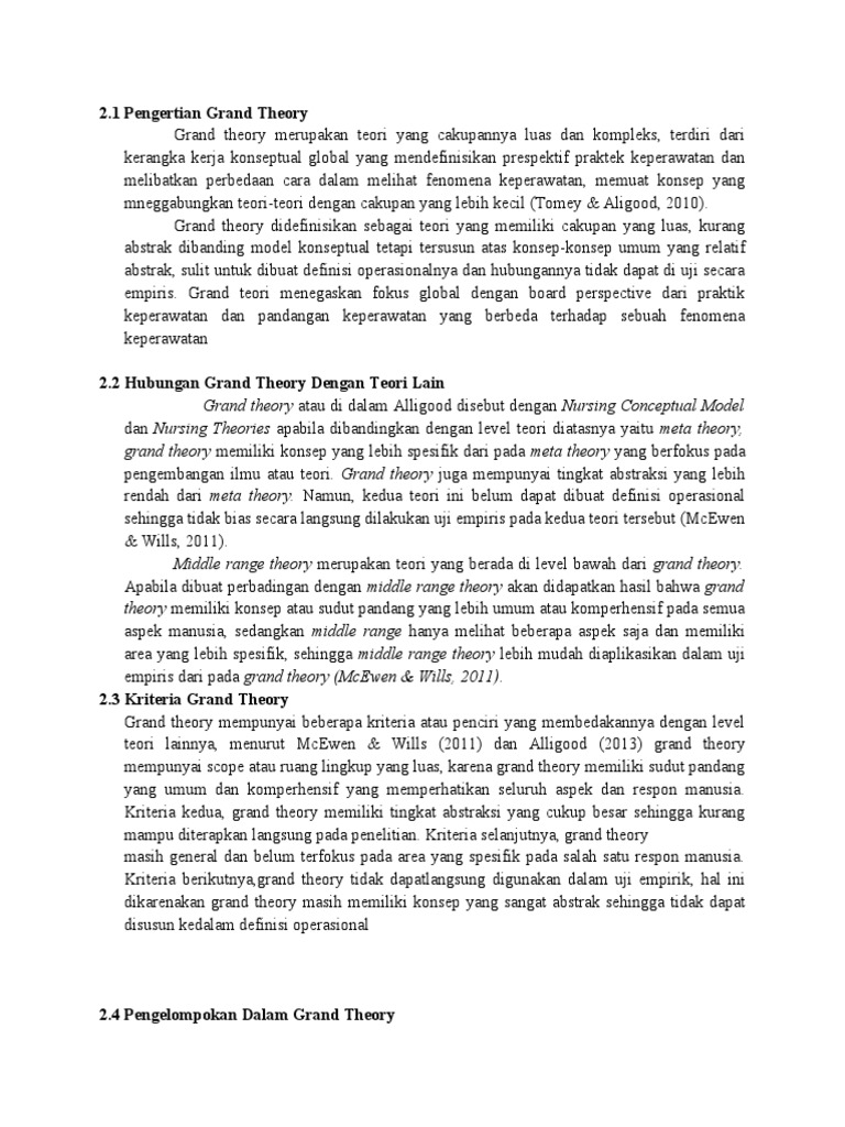 Grand Teori | PDF