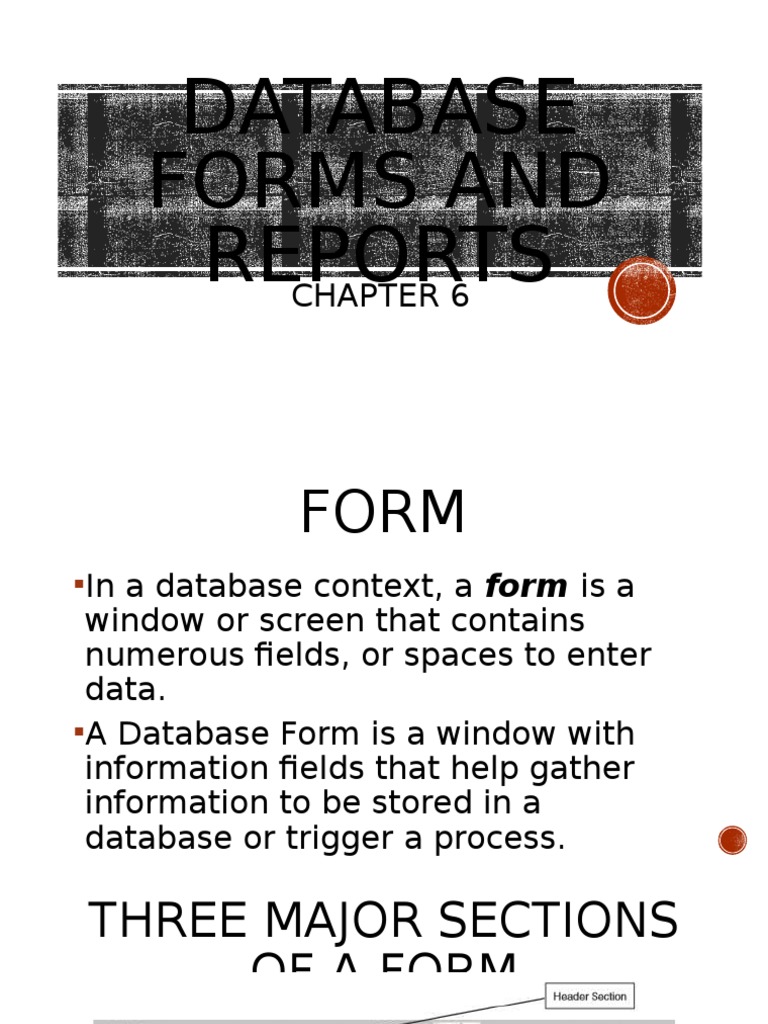 Database Forms and Reports | PDF | Databases | Information