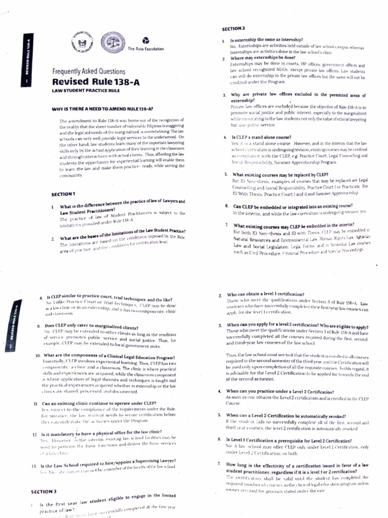 Revised Rule 138-A | PDF