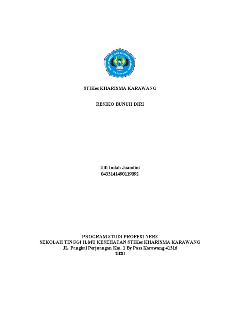 Risiko Bunuh Diri: Tanda, Penyebab, dan Penanganan | PDF | Pengembangan Diri