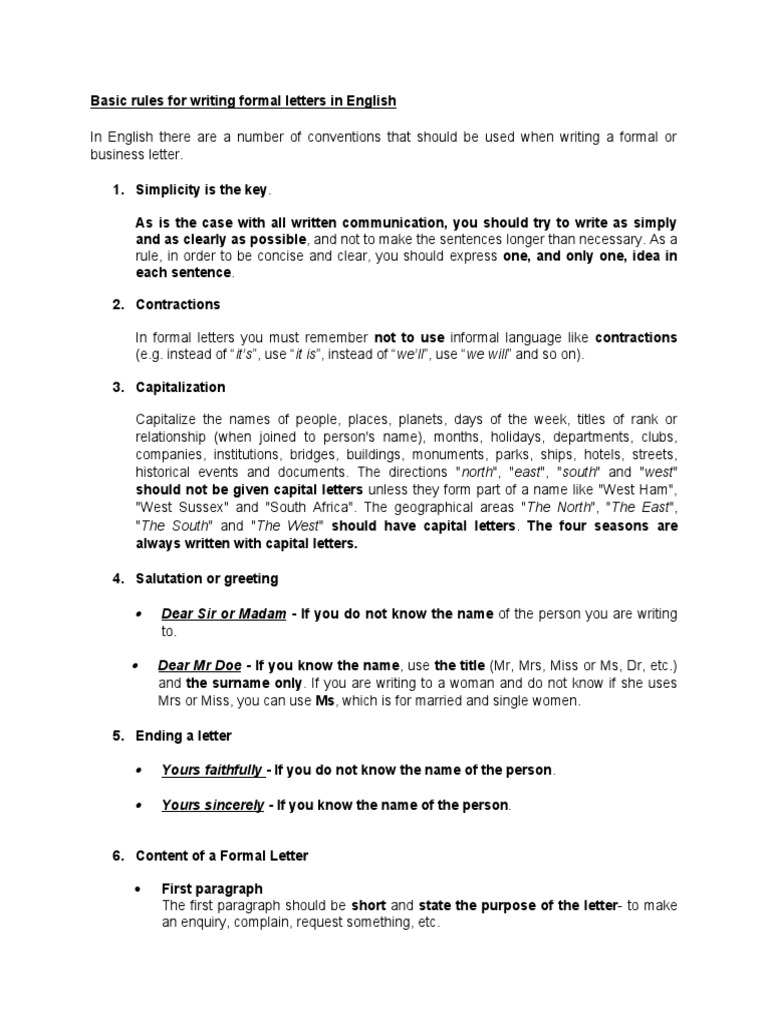 Formal Letter Writing Guide | PDF | Linguistics | Communication