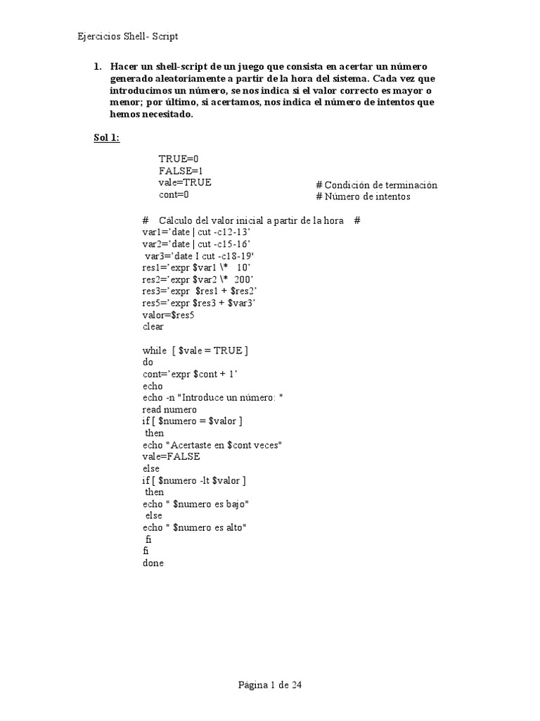 Ejercicios Resueltos Shell Script | PDF | Sistema de archivos | Archivo de computadora