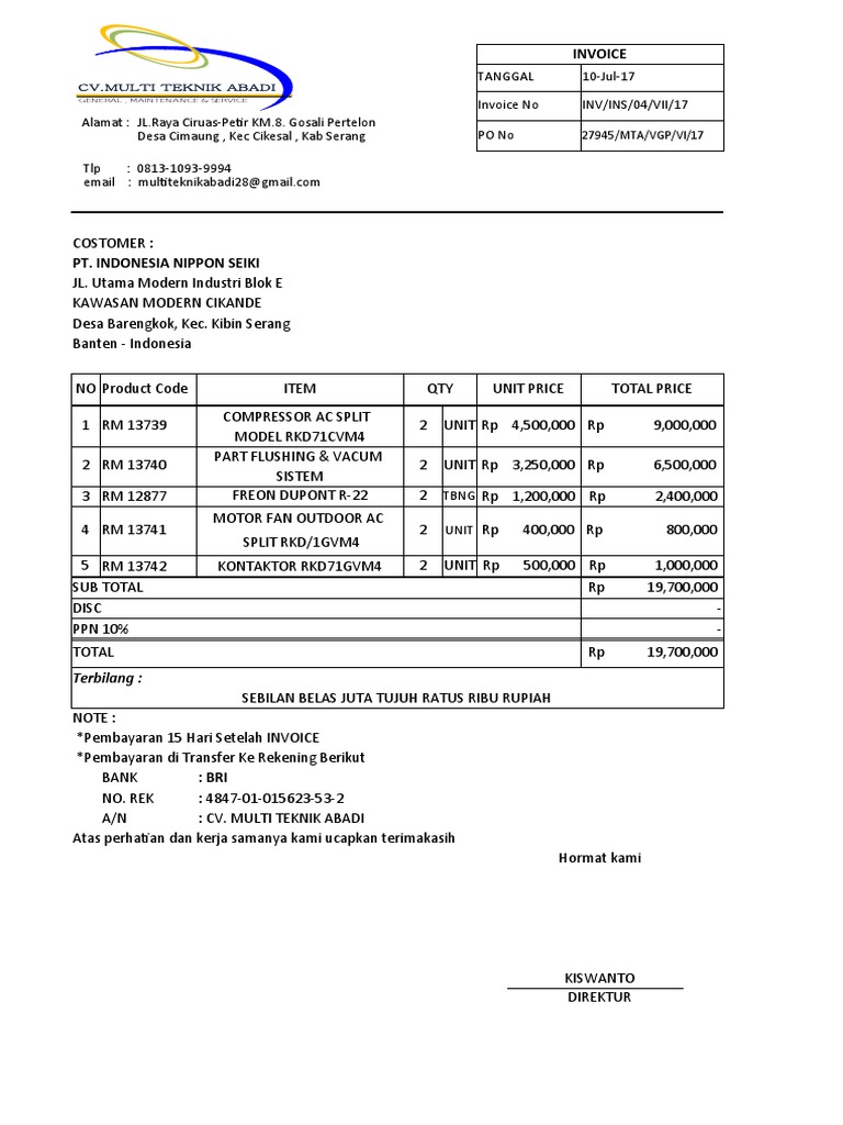 Invoice 1 | PDF