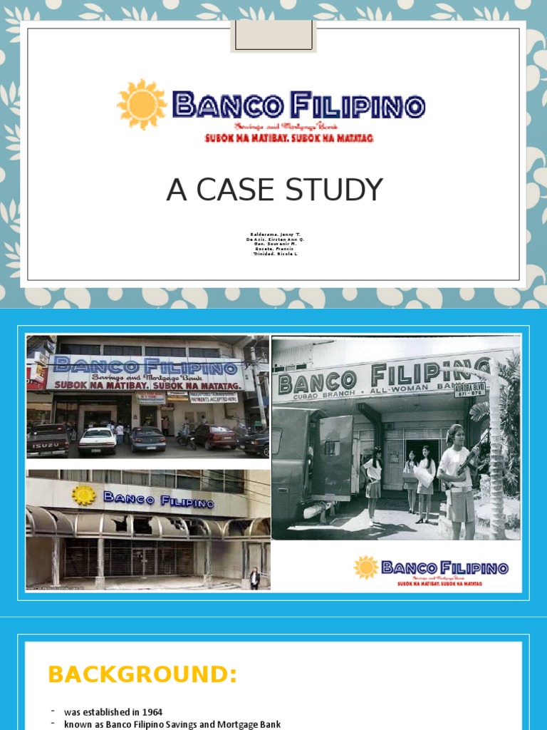 Banco Filipino PPT Presentation | PDF | Banks | Interest