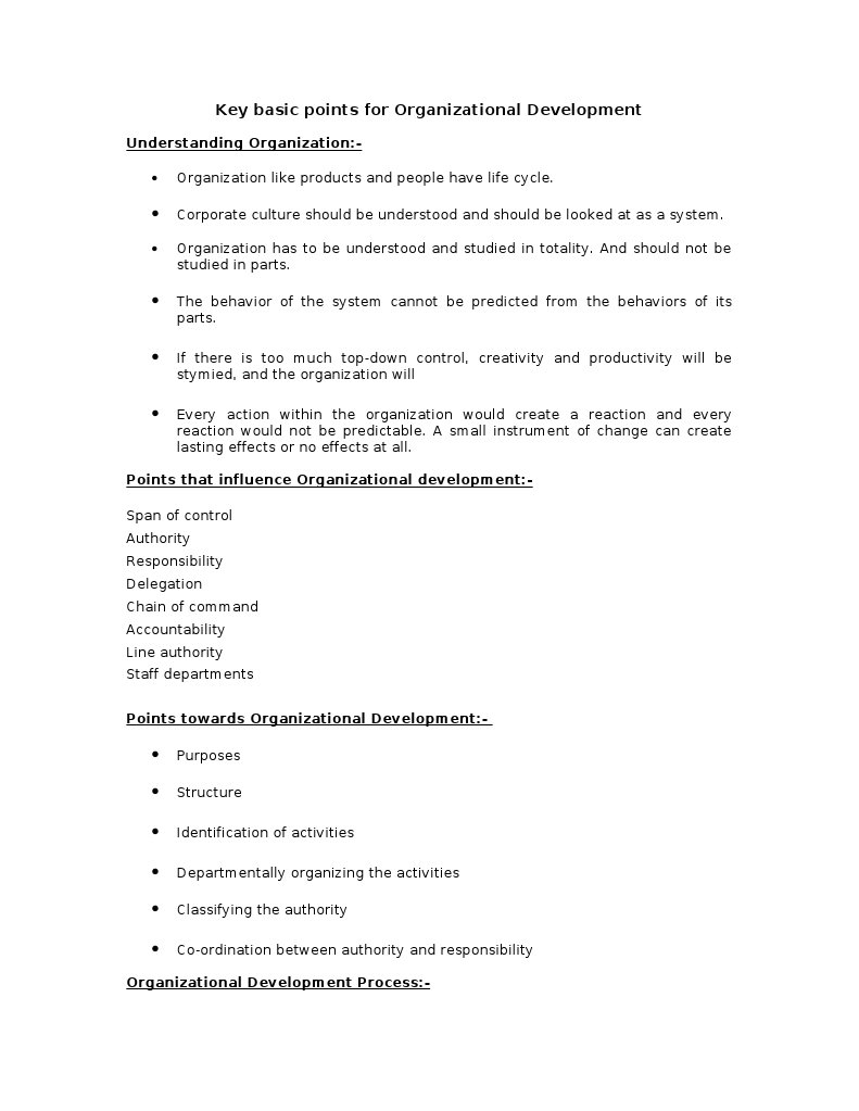 Key Points for Effective Organizational Development | PDF ...